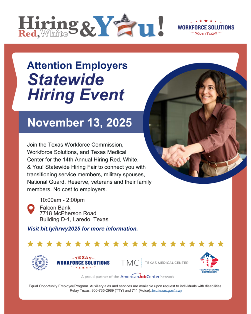 Hiring Red, White & You! ⋆ Workforce Solutions for South Texas