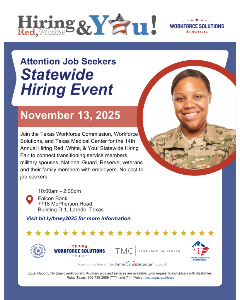 Hiring Red, White & You! ⋆ Workforce Solutions for South Texas