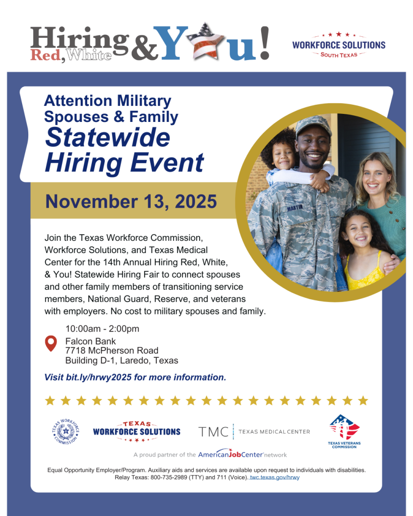 Hiring Red, White & You! ⋆ Workforce Solutions for South Texas